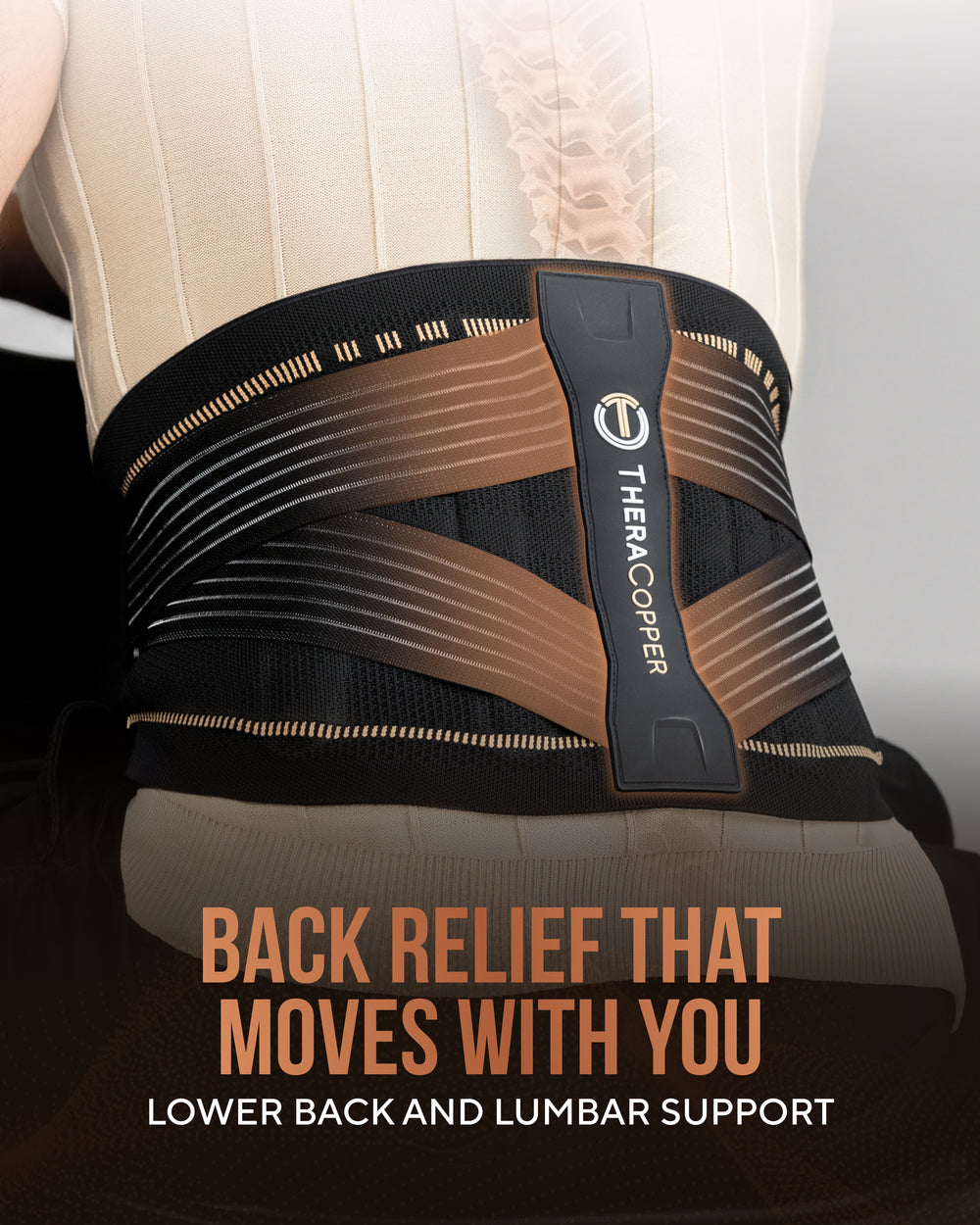 Copper Back Brace | Back Support Belt Men Women
